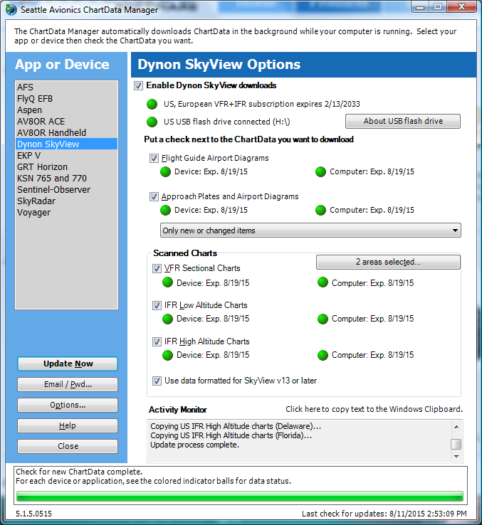 New Data Manager 5.1: New Dynon Maps format, Automatic Error Correction ...